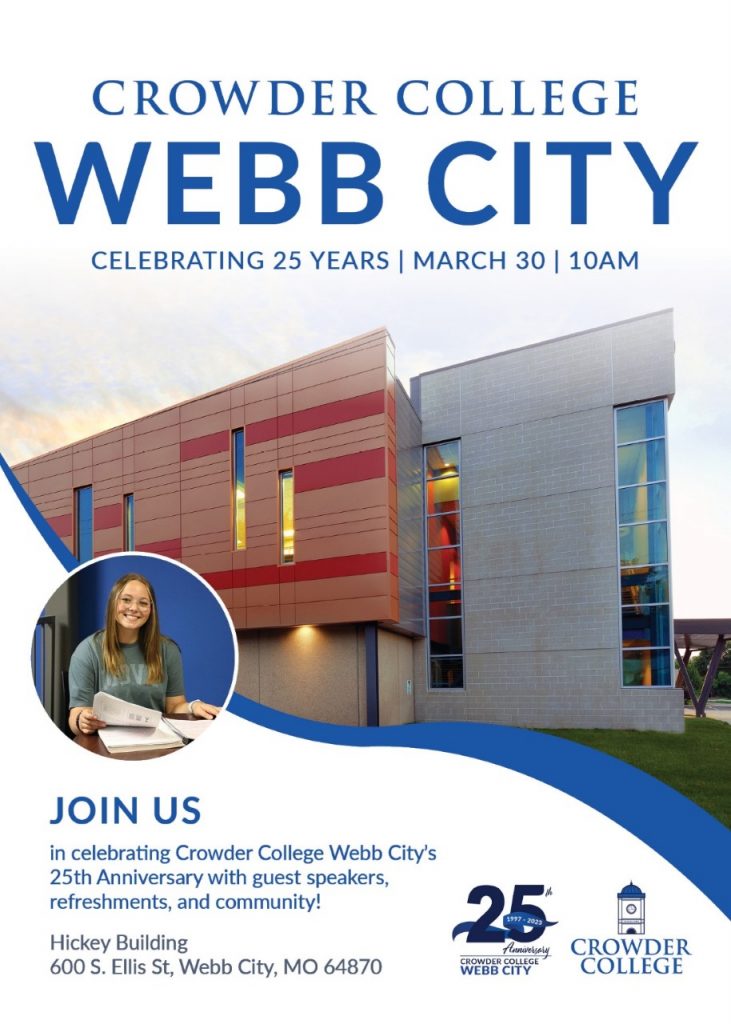 Crowder College Celebrates 25 Years in Webb City – Joplin Business Outlook